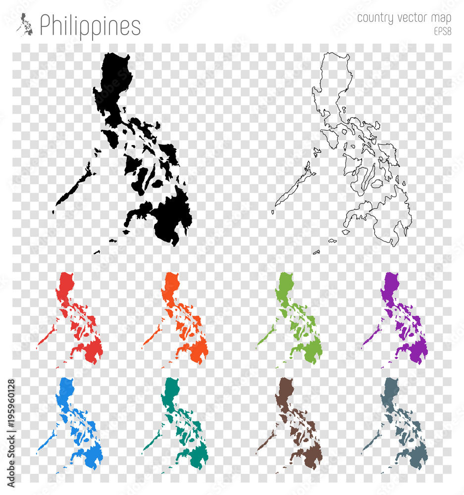 Philippines Map Outline Png