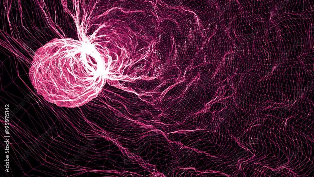 grid net spider web tunnel abstract drawing polygonal motion graphics ...