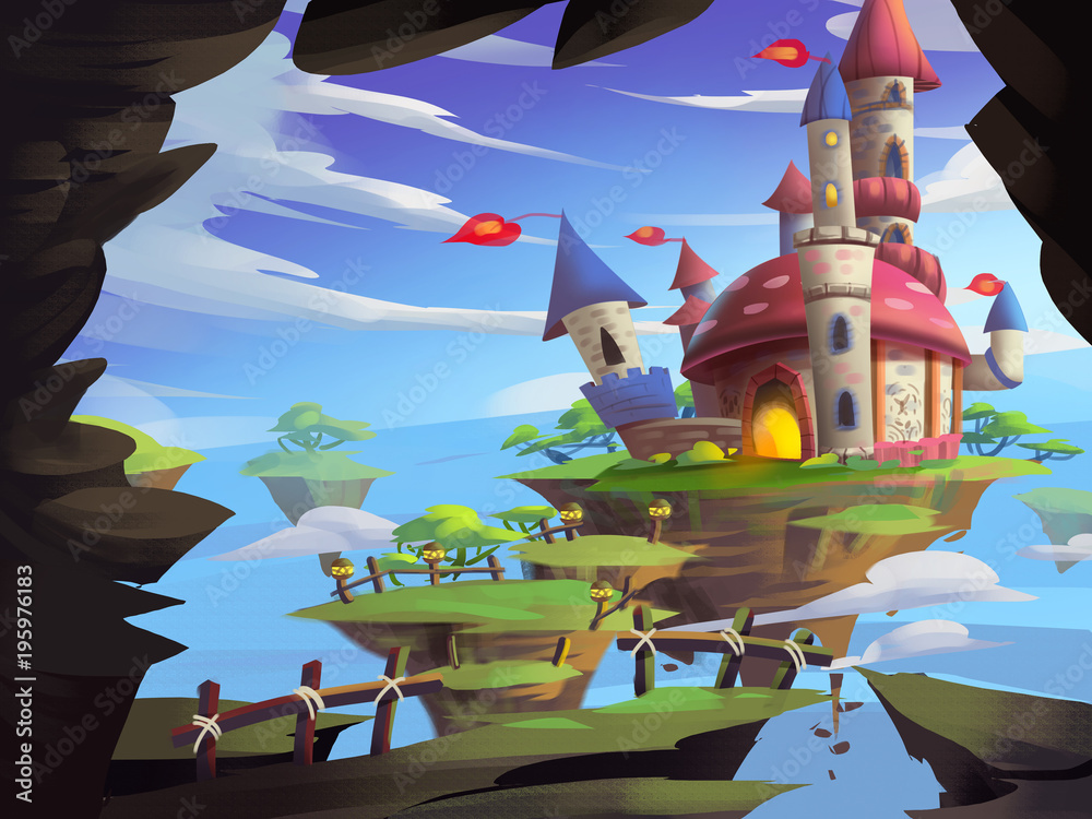 Mystery Castle with Fantastic, Realistic and Futuristic Style. Video ...