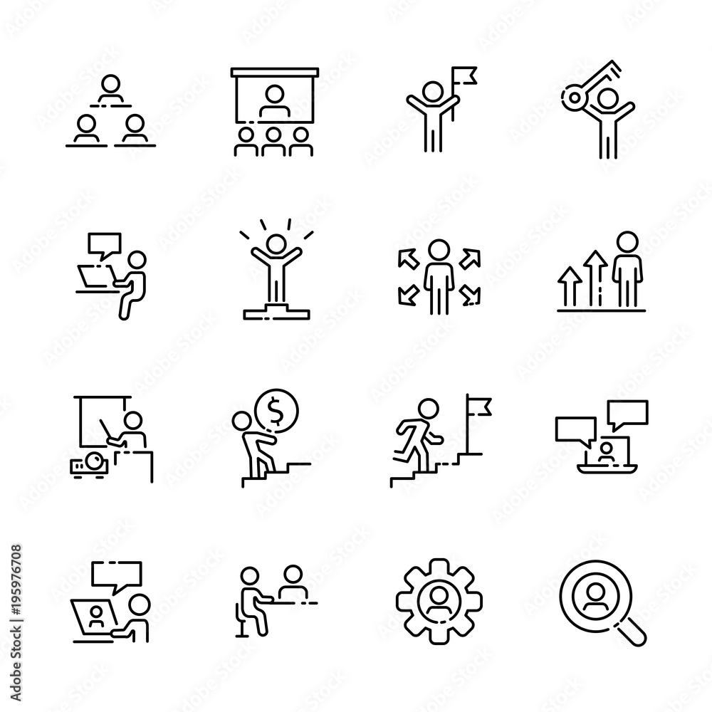 Business work icon set 2, vector eps10 Stock Vector | Adobe Stock