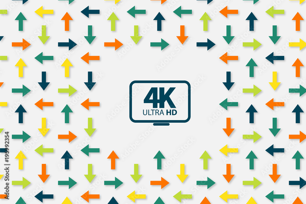 Wallpaper Pfeile - 4K Ultra HD Stock Vector | Adobe Stock