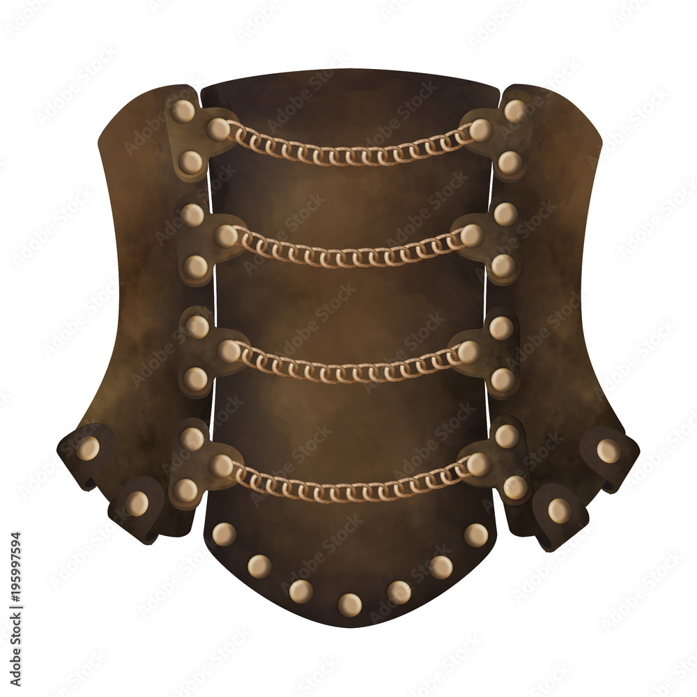 Vintage steampunk drawn corset clip art isolated Stock Illustration ...