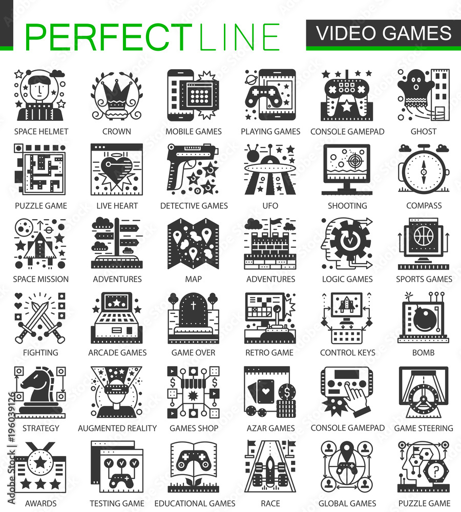 Classic Video Game Icons
