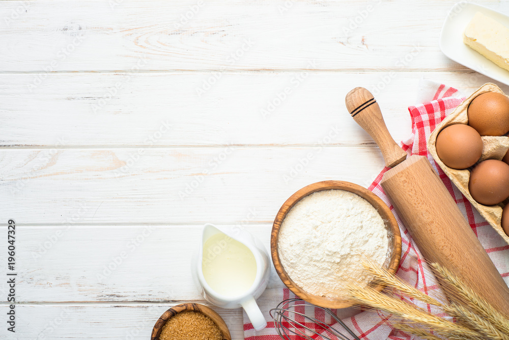 Baking background. top view. Stock Photo | Adobe Stock