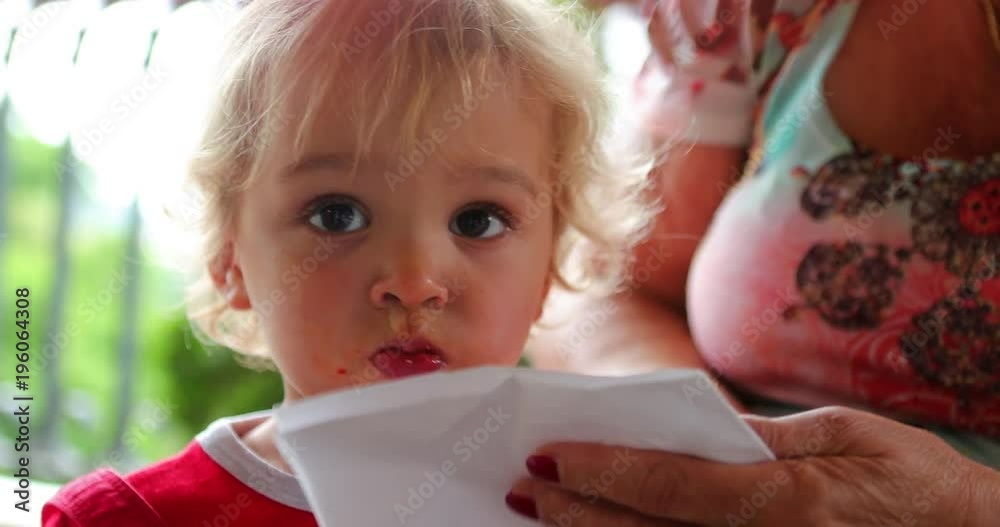 Handsome blonde chewing food. Candid authentic real life 4K clip of ...