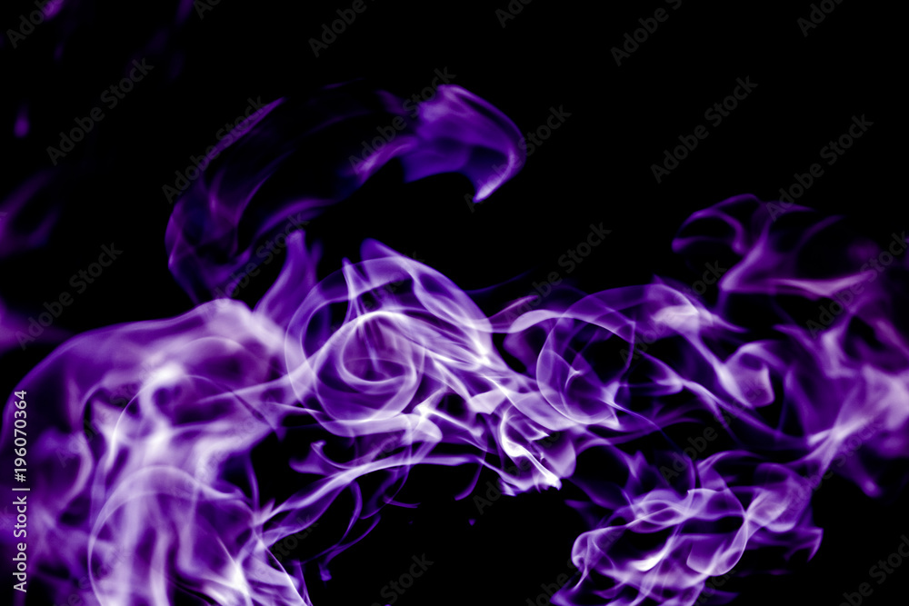 beautiful violet tongues of flame, fire dance, background texture Stock ...