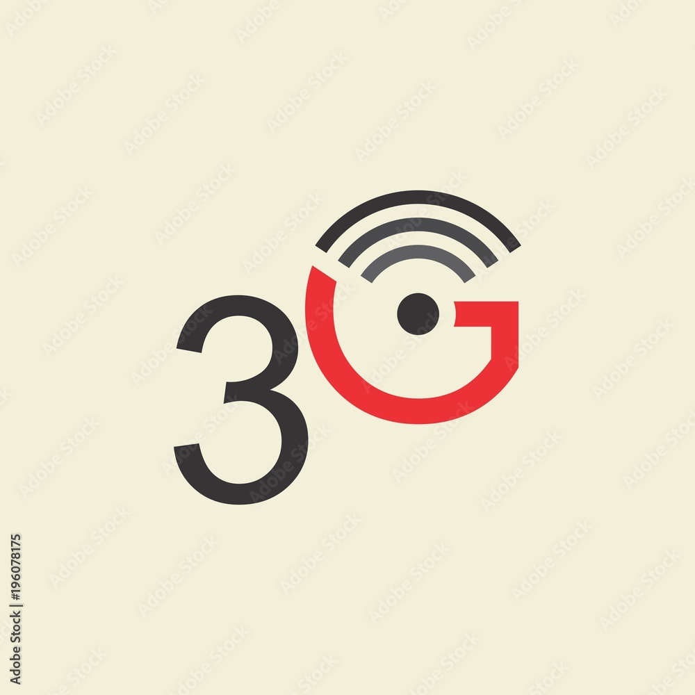 3G logo vector Stock Vector | Adobe Stock