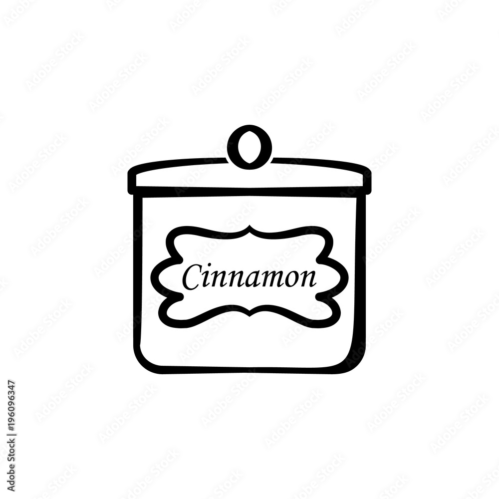 can of cinnamon icon. Element of bakery icon. Premium quality graphic ...
