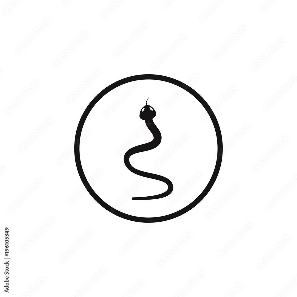 sign dangerous snake icon. Element of danger signs icon. Premium ...