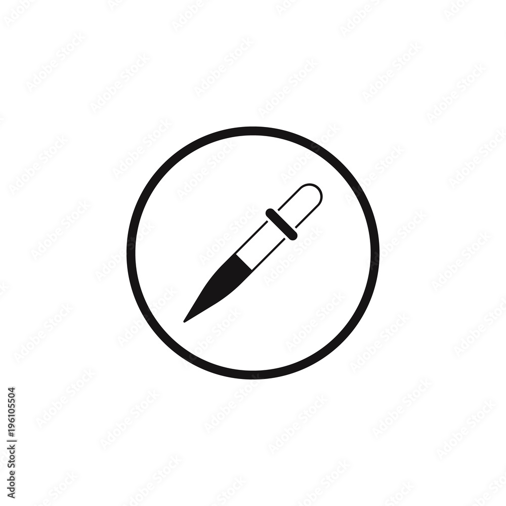 pipette tip icon. Element of danger signs icon. Premium quality graphic ...