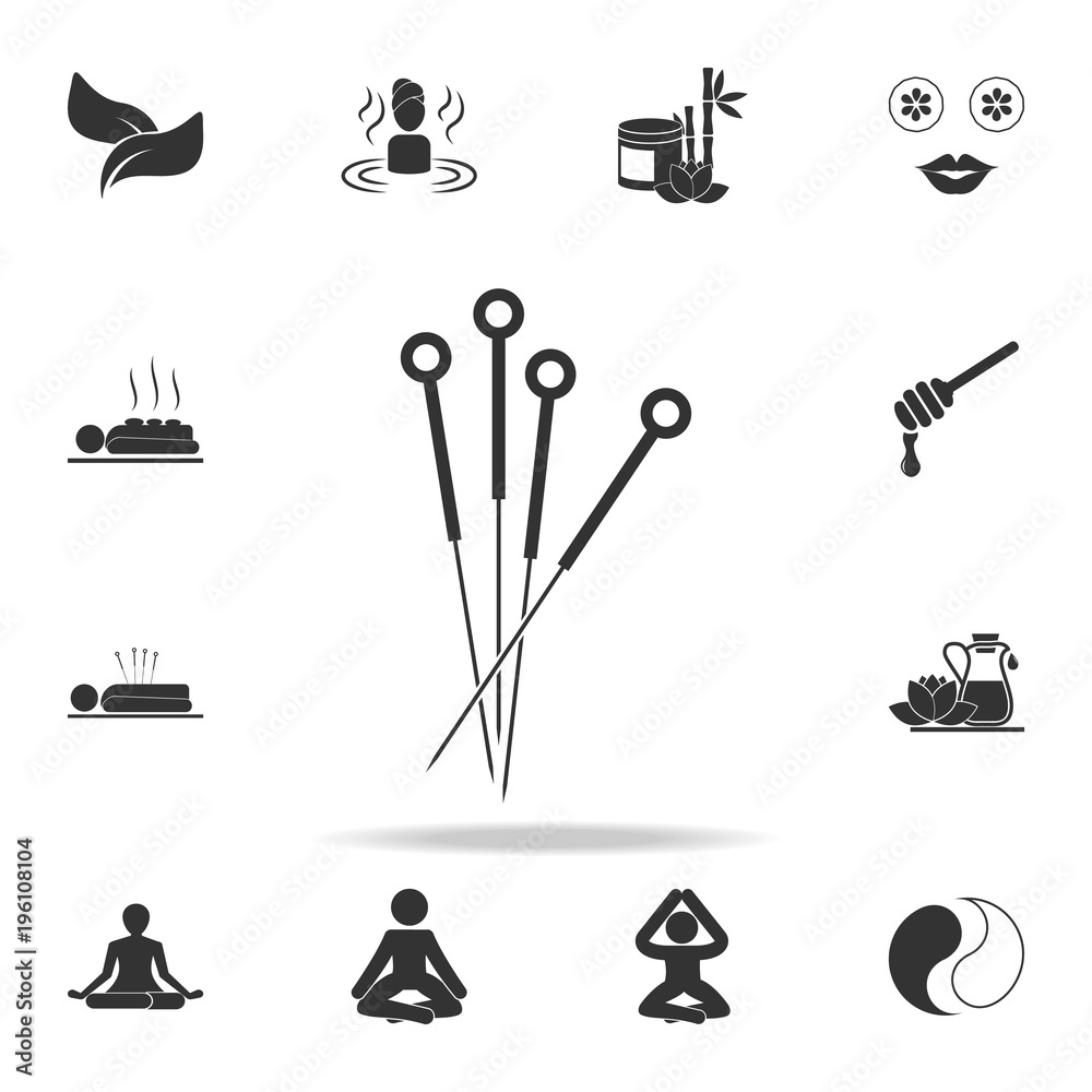 Acupuncture icon. Detailed set of SPA icons. Premium quality graphic ...