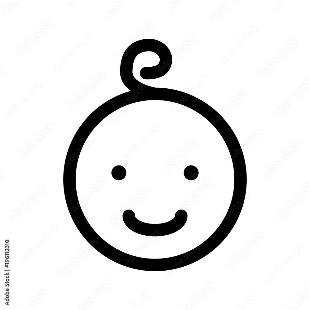 Baby Logo Icon Template Stock Vector | Adobe Stock