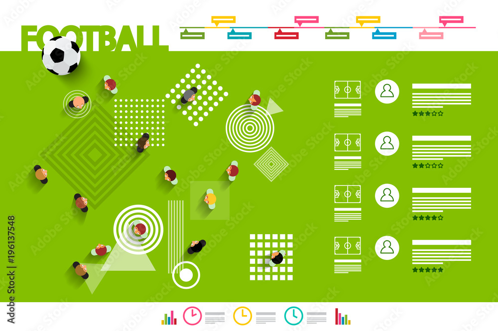 Football Infographic - Vector Stock Vector | Adobe Stock