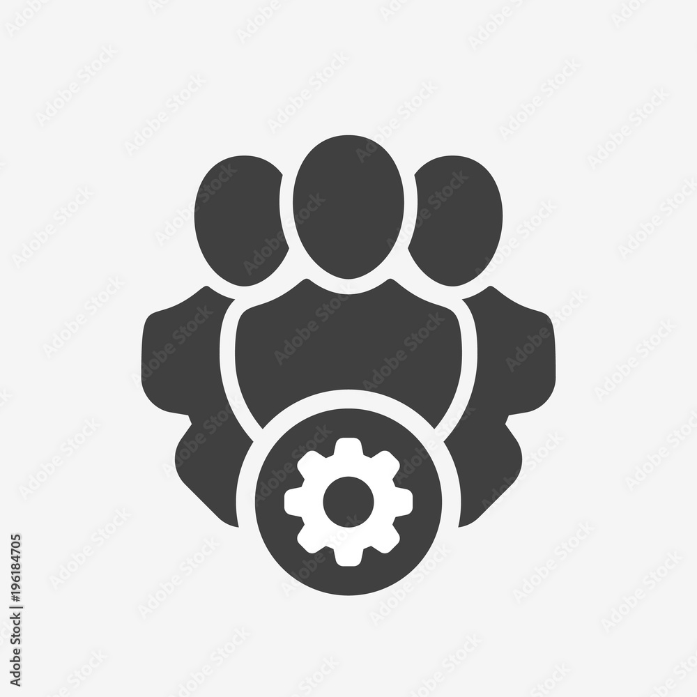 Professional services icon with settings sign. Professional services ...