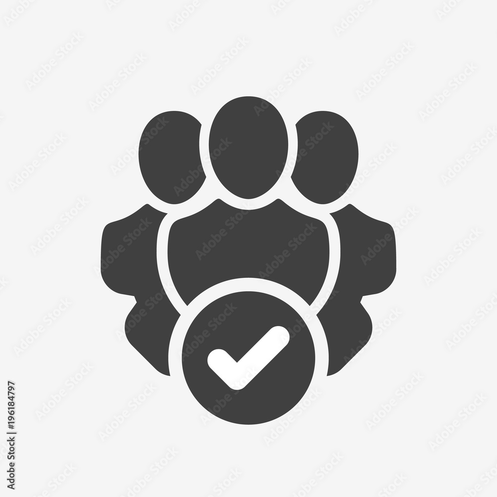 Professional services icon with check sign. Professional services icon ...