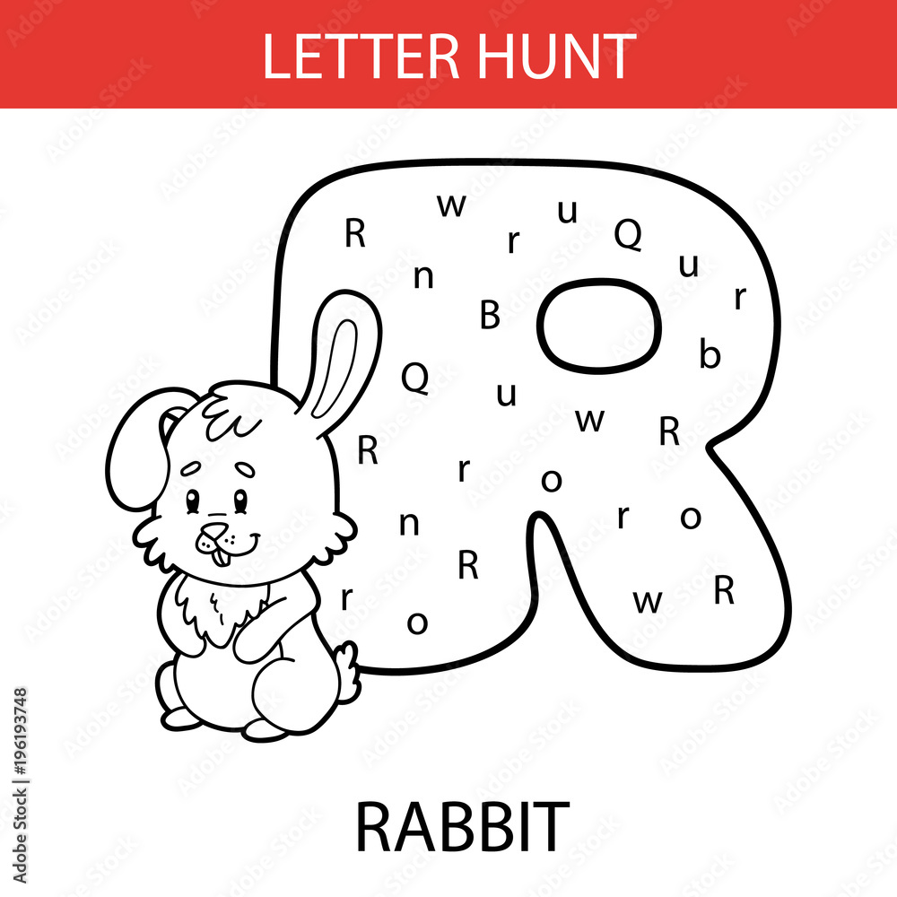 Vector illustration of printable kids alphabet worksheets educational ...