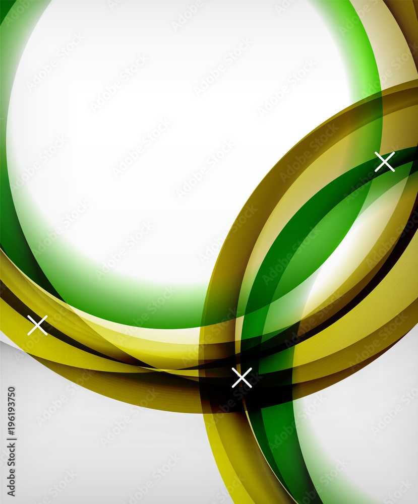 Glossy wave vector background with light and shadow effects, white ...