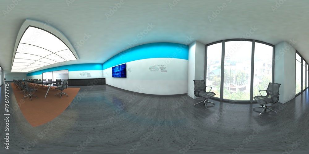 d illustration spherical 360 vr degrees, a seamless panorama of the ...