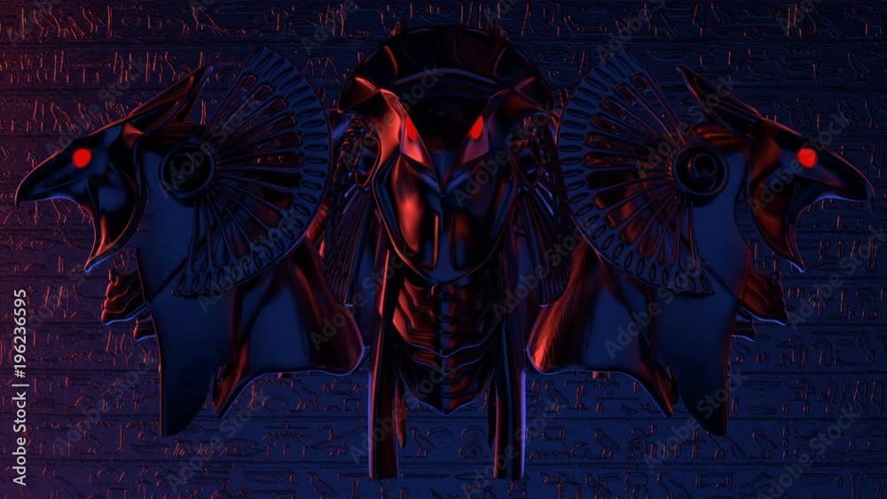 Video „Horus Head VJ Loop - is a stunning ancient motion graphic ...