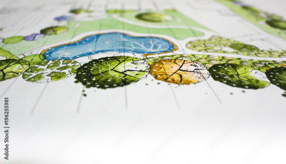 Landscape plan art create Stock Photo | Adobe Stock