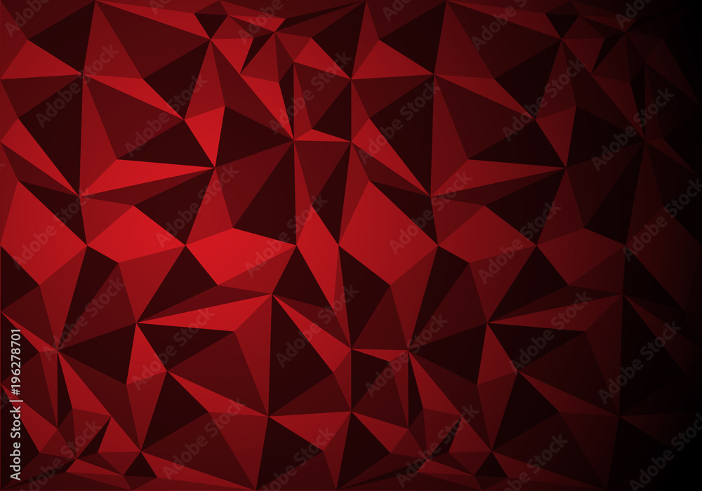 Abstract red polygon pattern background texture vector illustration ...