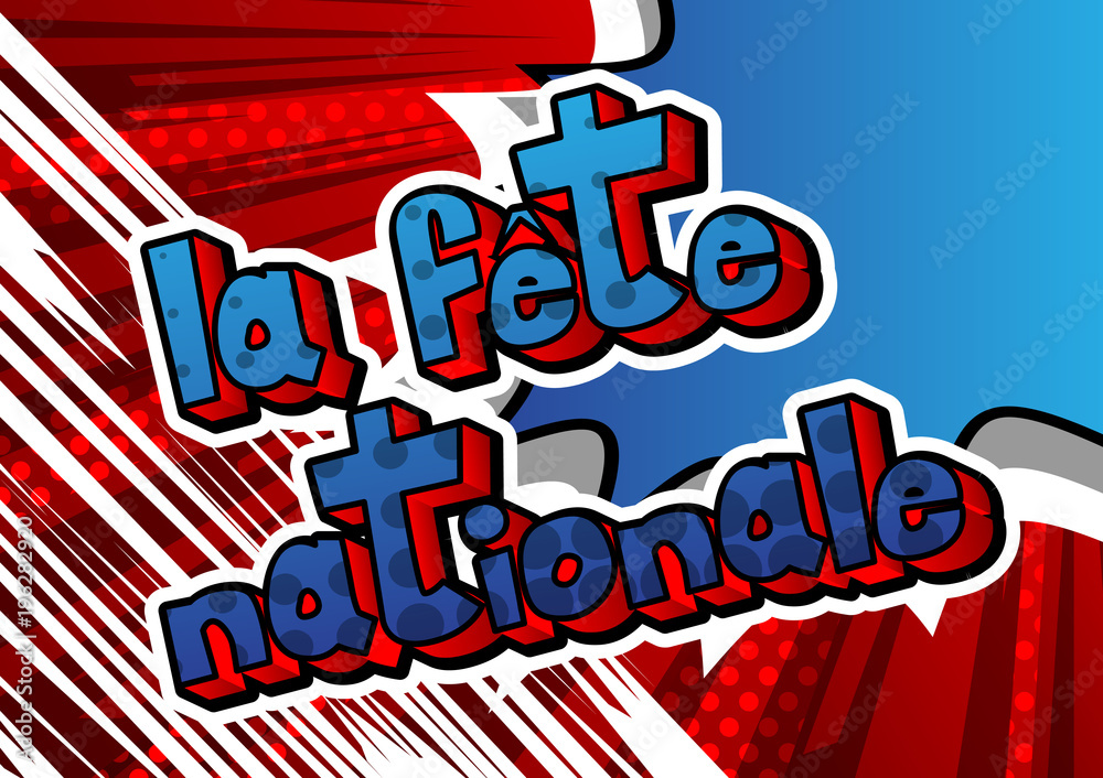 Vector illustrated banner, greeting card or poster for Bastille Day in ...