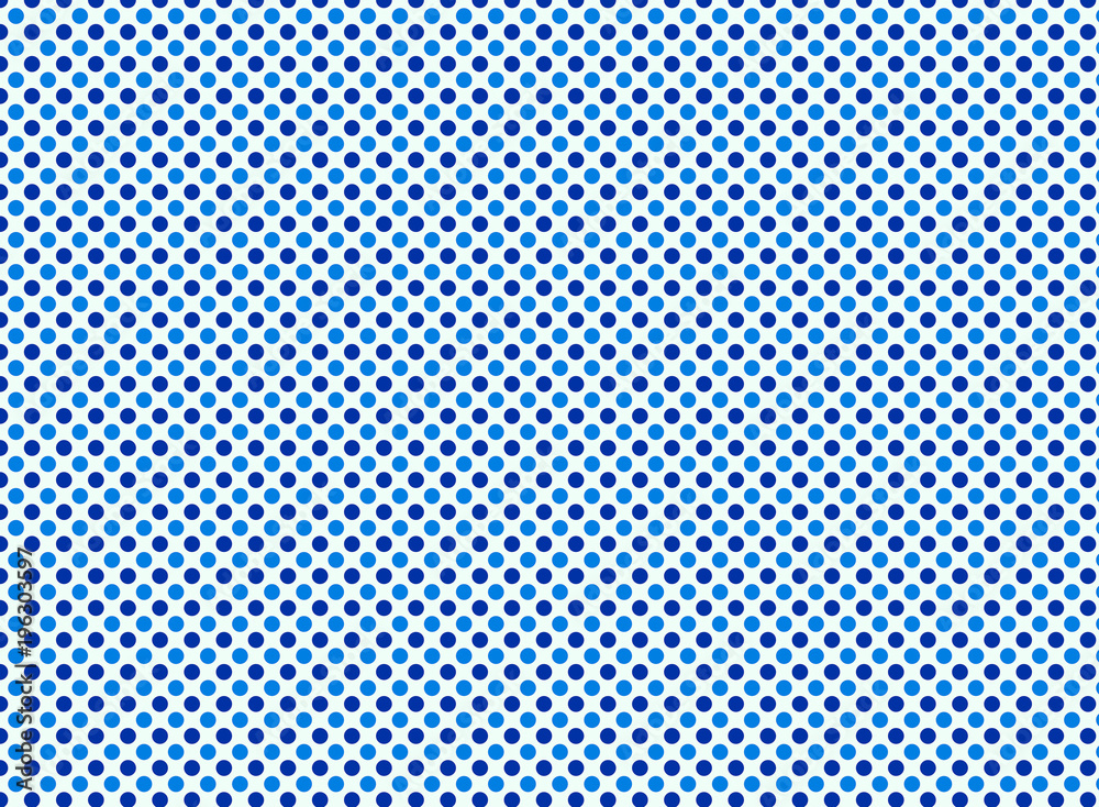 Blue and White Polka Dot Background Pattern Stock Vector | Adobe Stock
