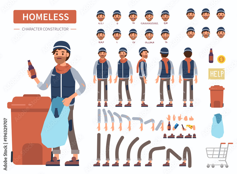 homeless Stock Vector | Adobe Stock