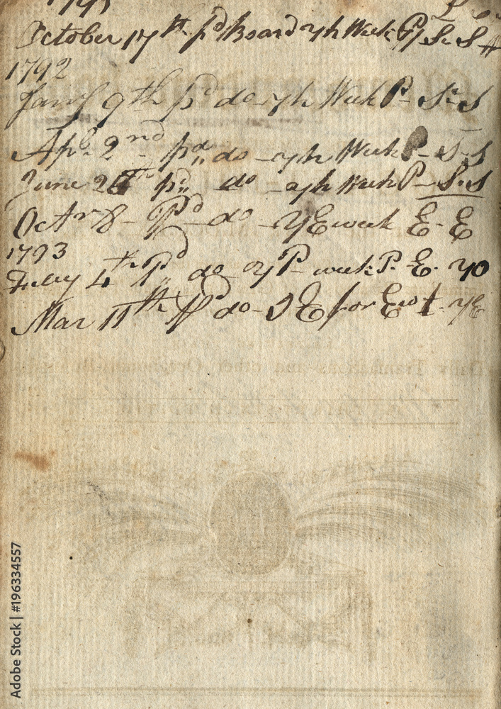 Old Vintage Handwritten Paper Texture Background Stock Photo | Adobe Stock