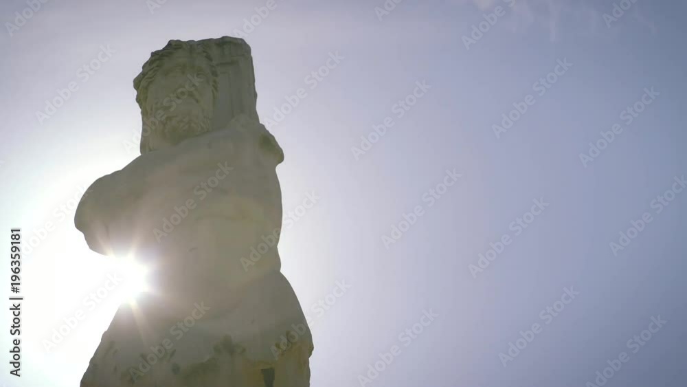Poseidon Statue in Greece, This statue stands tall over ancient city ...