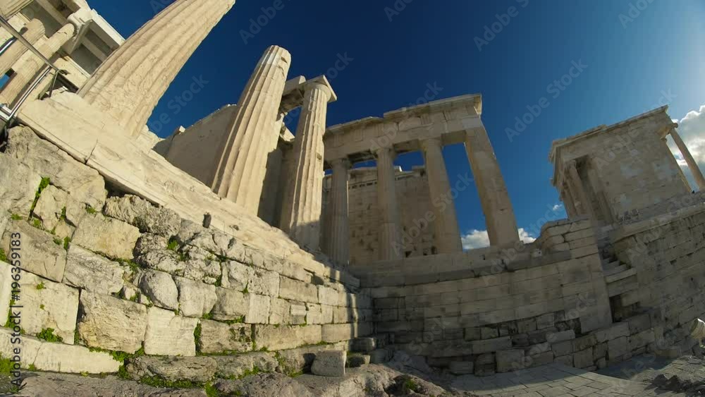 Ruins at the Acropolis. The Acropolis is one of the most important ...