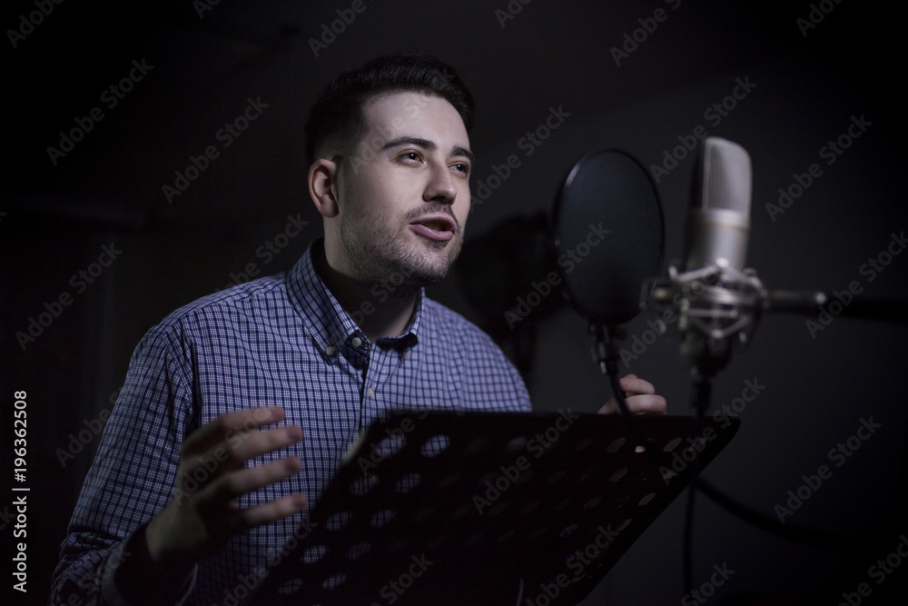 male dub actor Stock Photo | Adobe Stock