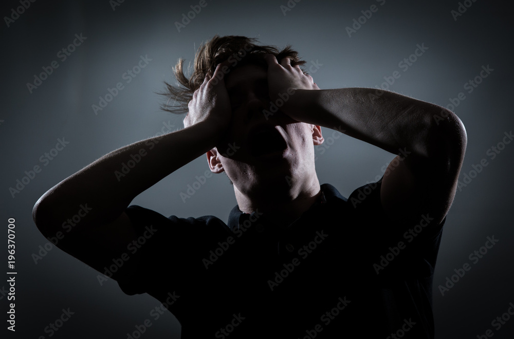 Angry Man Silhouette