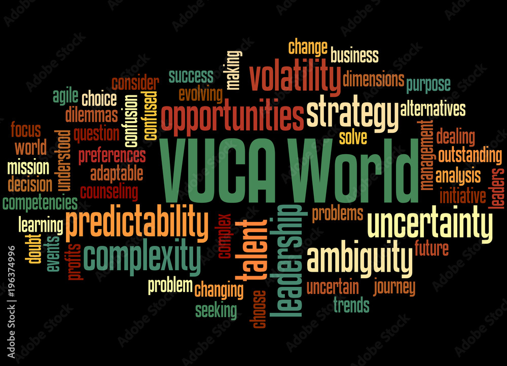 VUCA world word cloud concept 2 ilustração do Stock | Adobe Stock