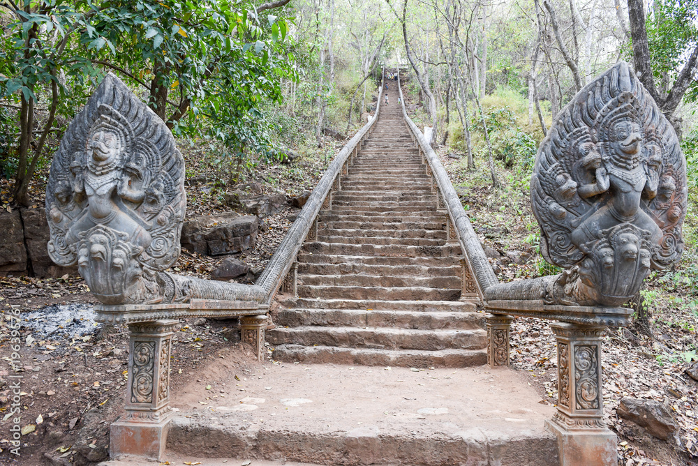 Phnom Banan temple at Battambang on Cambodia Stock Photo | Adobe Stock