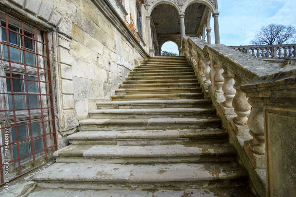 Ancient stairs. Brick stairs in a castle. Stock Photo | Adobe Stock