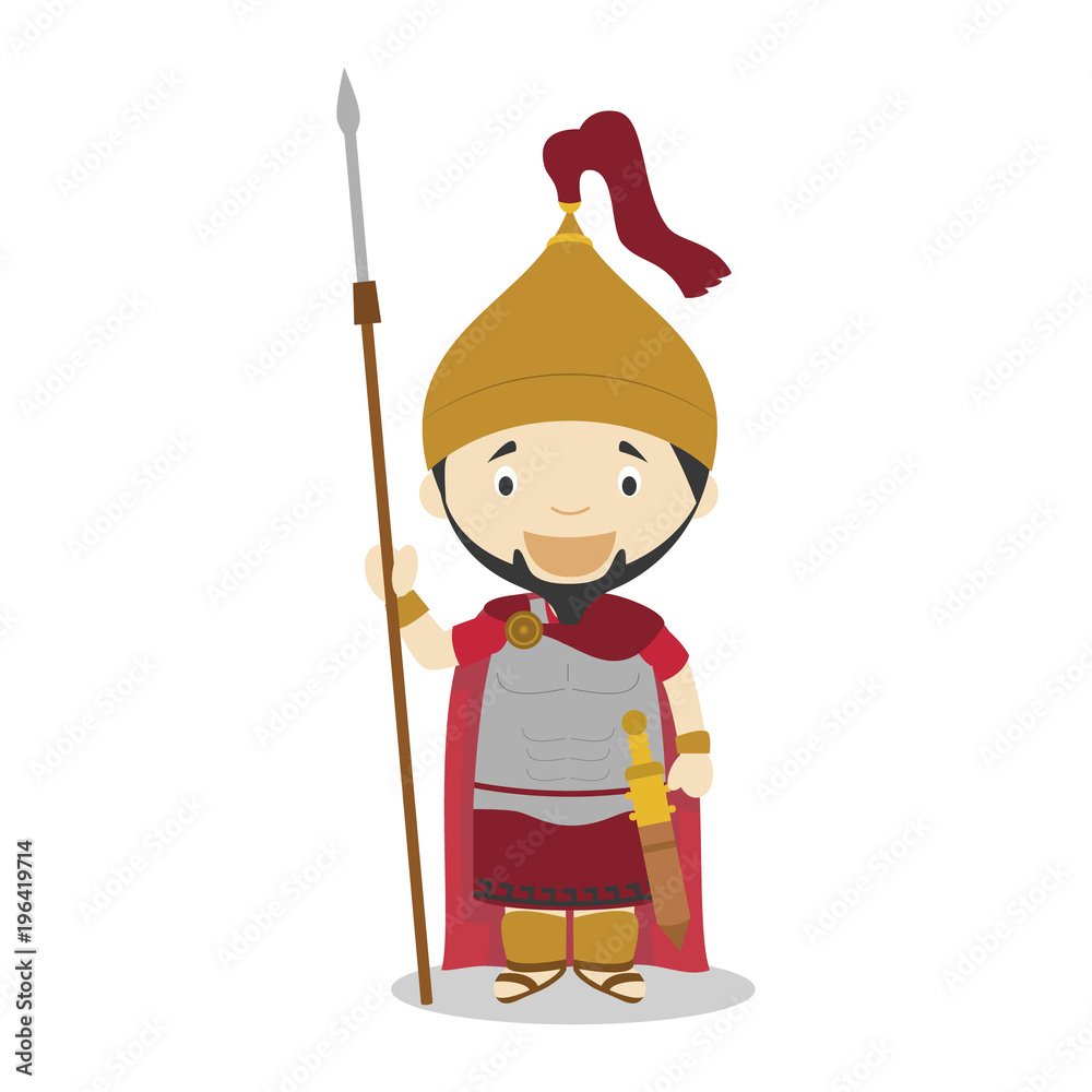 Hannibal cartoon character. Vector Illustration. Kids History ...