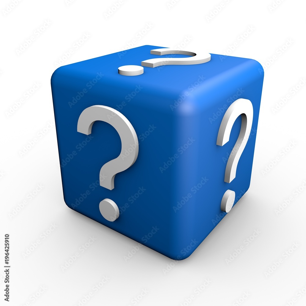 Question Mark Cube Stock Illustration | Adobe Stock