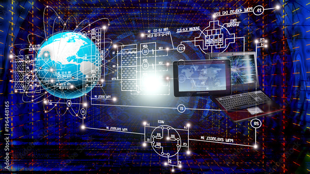 computer IT technology Stock-Illustration | Adobe Stock