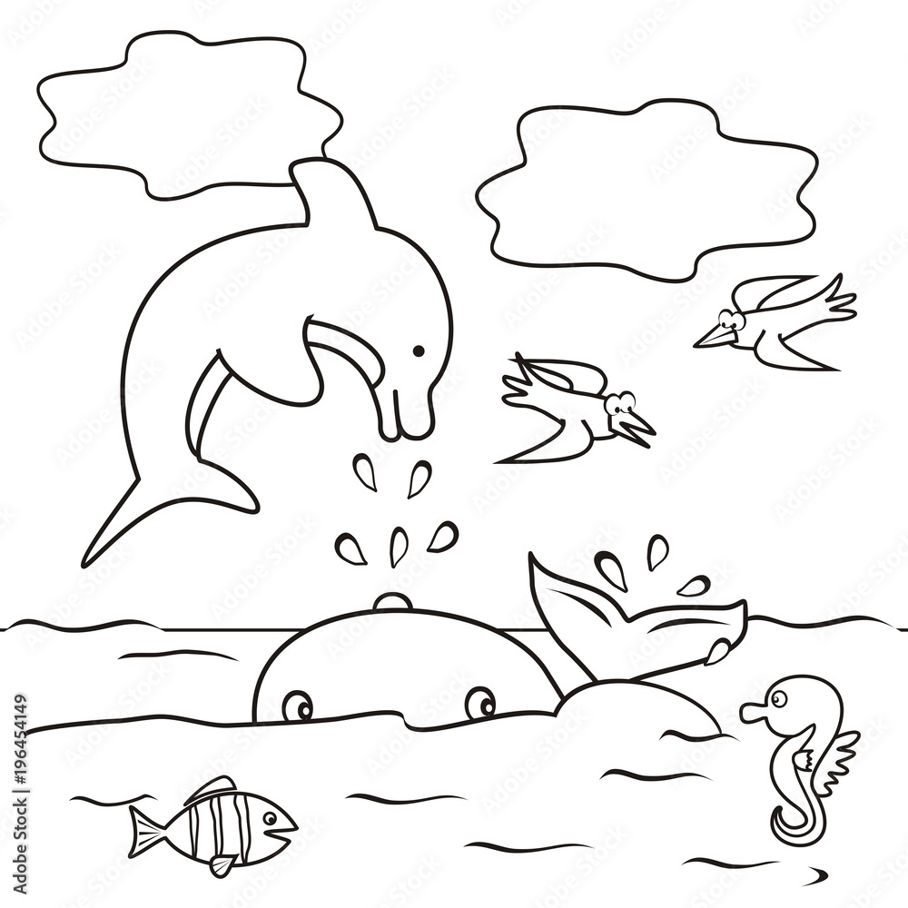 Fish And Birds Clipart