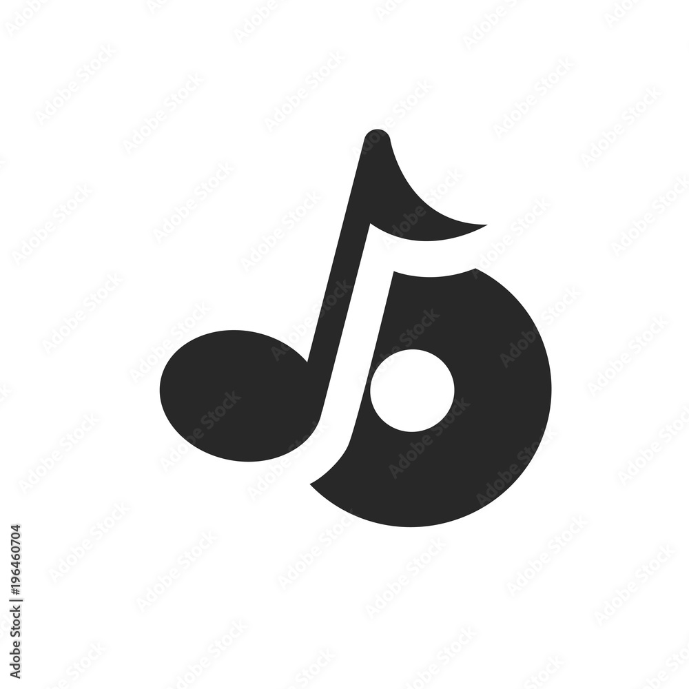 Poster music note icon. song symbol vector illustration – Wall Art ...