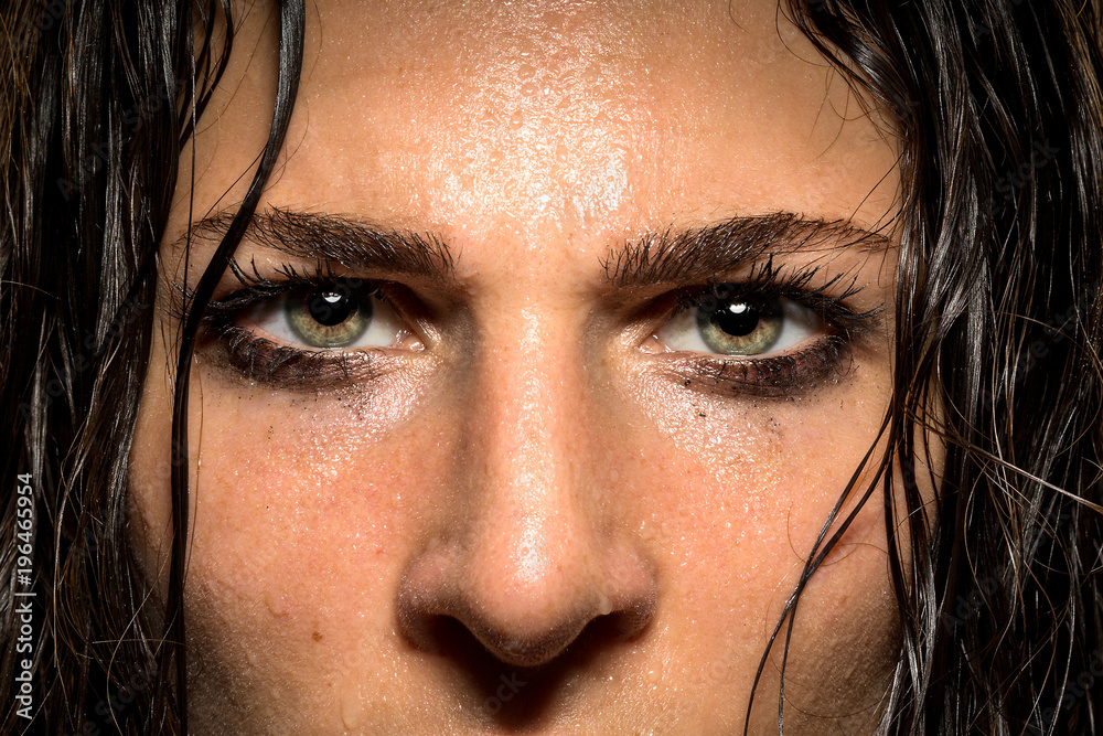 Determined Female Eyes