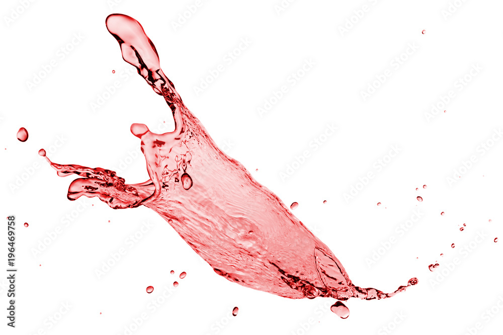 Red splash on a white Stock Photo | Adobe Stock