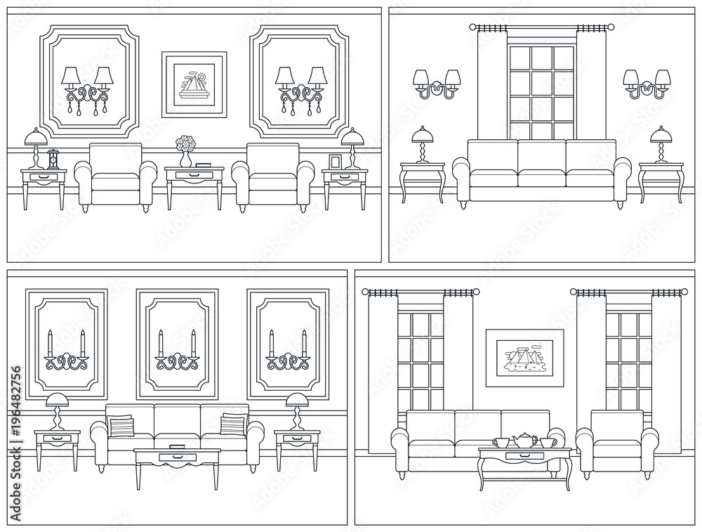 Inside House Background Drawing