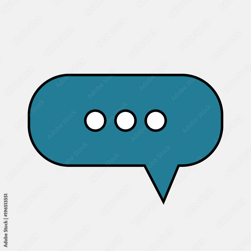 messege icon. vector Stock Vector | Adobe Stock