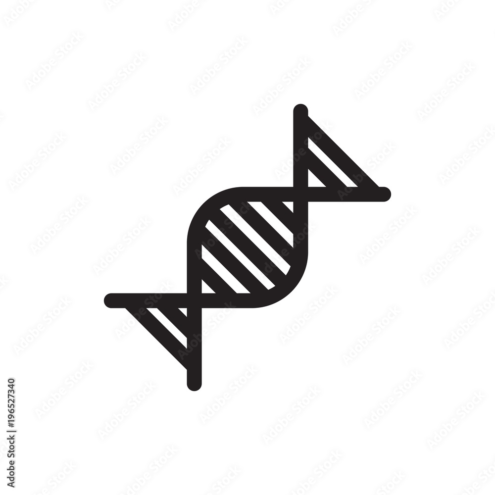 Simple Dna Structure Black And White