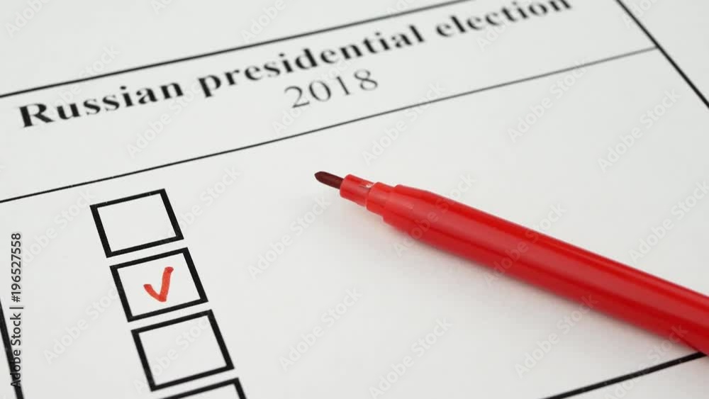 Concept of the 2018 Russian presidential election on 18 March 2018 ...