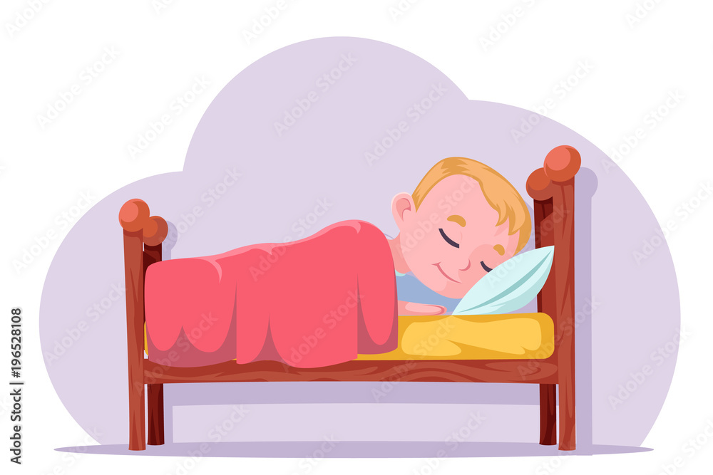Sleeping Cartoon Boy