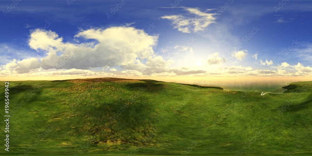 HDRI, environment map ,Round panorama, spherical panorama, equidistant ...