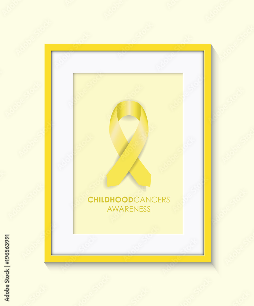 childhood cancer awareness frame Stock Vector | Adobe Stock